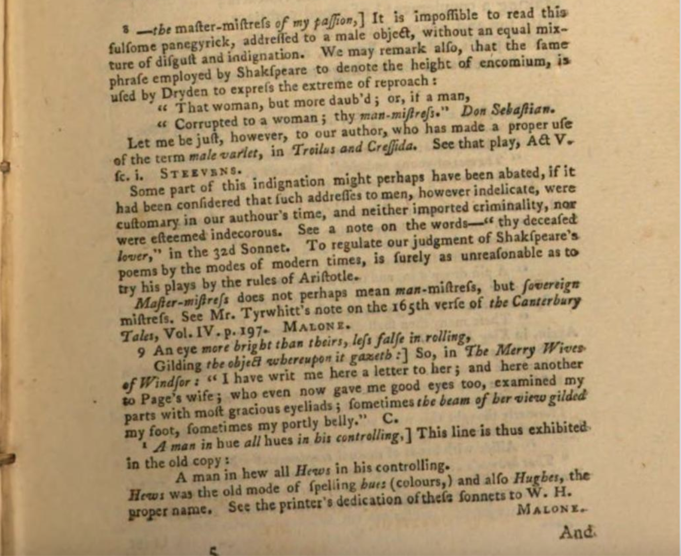 Shakespeare’s Sonnets 1609-1790 – Editing Shakespeare