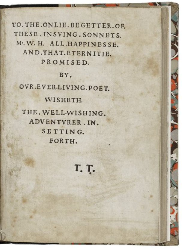 Shakespeare’s Sonnets 1609-1790 – Editing Shakespeare
