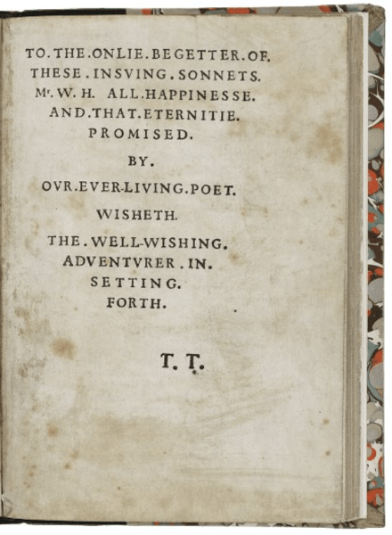 Shakespeare’s Sonnets 1609-1790 – Editing Shakespeare